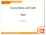 PowerPoint Template : UTM OpenCourseware (OCW) | UTM CDex